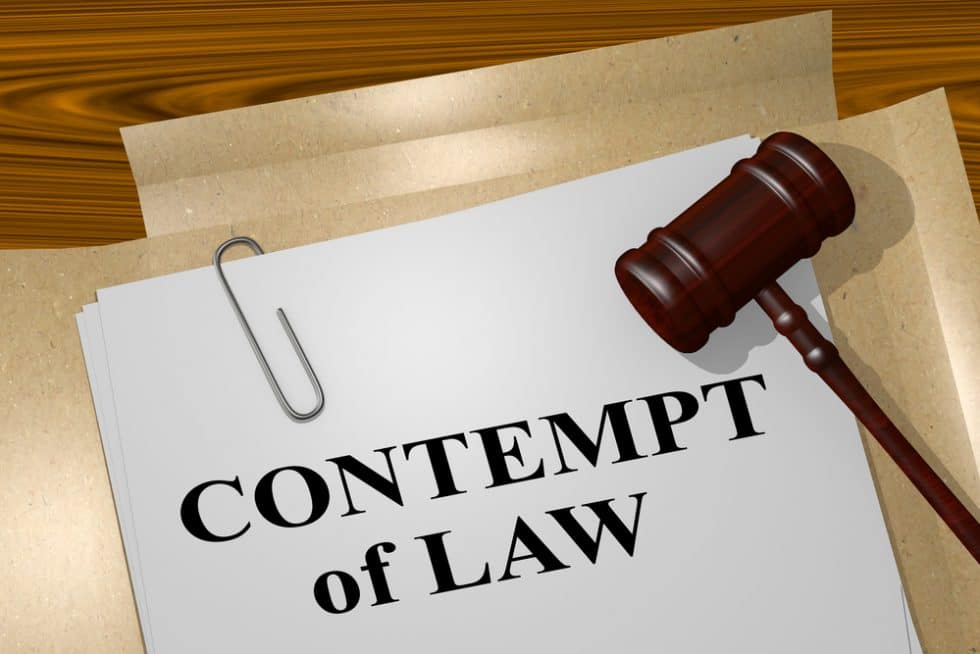 What is contempt of court in family law? - Konicek Law Orlando
